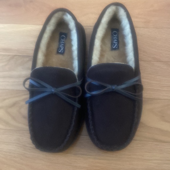 Chaps | Other | Chaps Premium Genuine Suede Leather Slippers | Poshmark